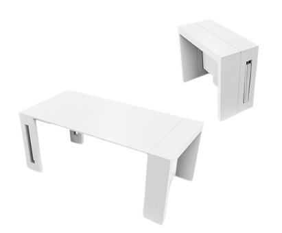 Tavolo Extend 80 Console Table Assembled Al. Mech - White Marble ...